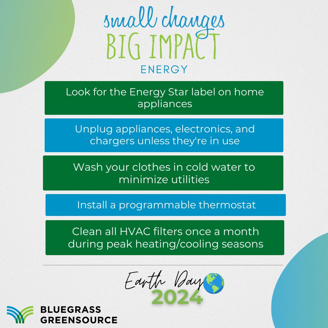 Small Changes, Big Impact: Earth Day 2024 - Bluegrass Greensource